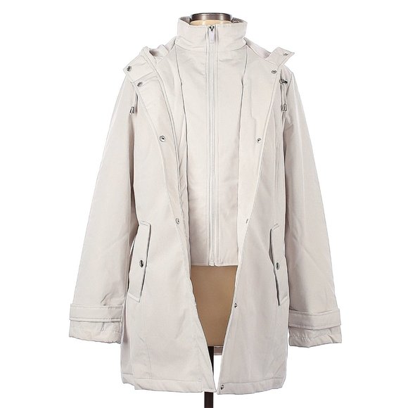 HFX | Jackets & Coats | Hfx Water And Wind Resistant Hooded Beige ...